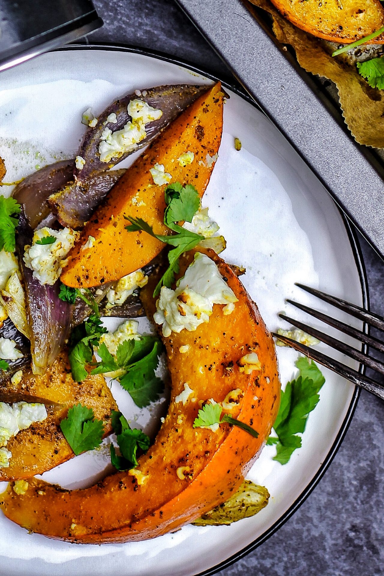 Ofenkürbis mit Feta